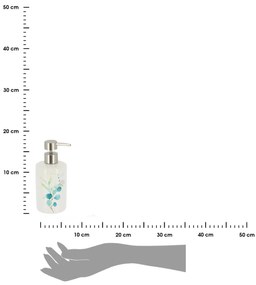 Dávkovač mýdla Aquarelle Eukaliptus, kombinace barev/s chromovými prvky