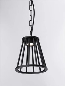 NV 9060207 Venkovní závěsné svítidlo CARINA černý hliník LED 6W 279.09 lm 3000K 220-240V IP65 - NOVA LUCE