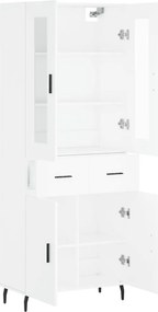 Skříň highboard bílá 69,5 x 34 x 180 cm kompozitní dřevo 3198545