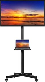 Stojan na televizi Yaheetech – černá (267157528846)