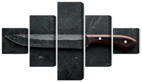 Vícedílný obraz Starý Kuchyňský Nůž Nedostatek Nedostatek Přírodní plátno 150x90