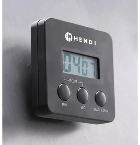 Černá digitální minutka s magnetem Hendi