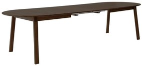 Hnědý rozkládací jídelní stůl z dubového dřeva 100x220 cm Amalfi – Hammel Furniture