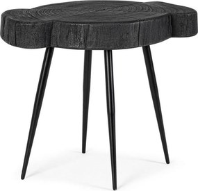 Černý konferenční stolek s deskou z akácie 35x45 cm Zakia – Bizzotto