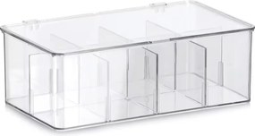 Zeller Present Organizér na čaj / úložný box, 8 přihrádek FACHER, 27,5 x 16,5 x 9,5 cm