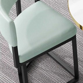 LuxuryForm DESIGN Jídelní set MONTE 4+1 - mint / bílý