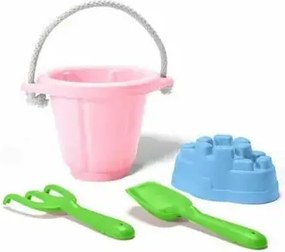 Green Toys Růžový set na písek / od 18 měsíců