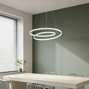 Brilagi-LED Stmívatelný lustr na lanku TWISTER LED/48W/230V pr. 50 cm bílá + DO