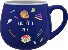 Personalizovaný keramický buclatý hrneček pro paní učitelku/pana učitele (pomůcky)