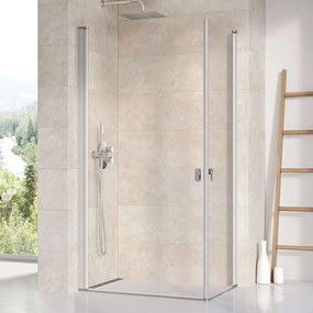 Ravak Chrome - Sprchové dveře CRV1-100, 98-100 cm, satin/čiré sklo 1QVA0U01Z1