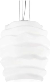 Ideal Lux - Lustr na lanku KARMA 1xE27/60W/230V pr. 38 cm bílá