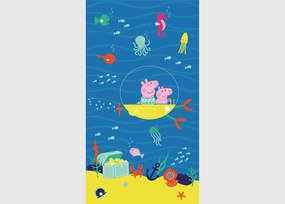 Dětská vliesová fototapeta na zed' Prasátko Peppa Podvodní Dobrodružství | 150 x 270 cm | DFTD2P5617