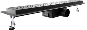 B-DRAINWELL 50 Black Odtokový podlahový žlab, bublinky
