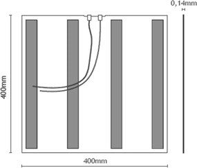 Sapho Elektrická topná folie pod zrcadlo 36W 40 x 40 cm MTF14