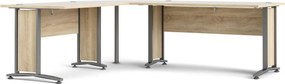 FALCO Rohový psací stůl Office 80400/72 dub sonoma/silver grey