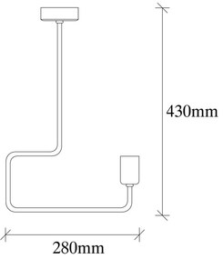 Černé kovové závěsné svítidlo Opviq lights Penelope