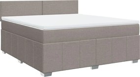 Box spring postel s matrací taupe 180x200 cm textil 3289444