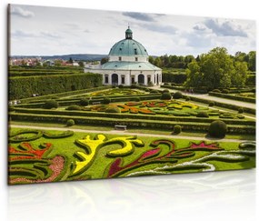 Obraz zámecké zahrady v Kroměříži