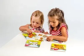 TEDDIES Dřevěné puzzle Moje první zvířátka Koník / 9 dílků