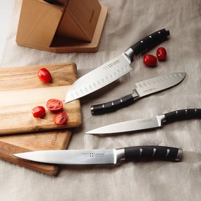 Stojan na nože 7 ks s bruskou na nože - Flow Kitchen - 132760