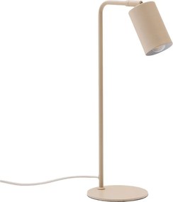 Béžová kovová stolní lampa (výška 49 cm) Manie – Kave Home