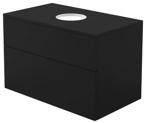 Deante Prizma, závěsná skříňka s pultovou deskou 800x470x520 mm, černá matná, DEA-SDI_NB81