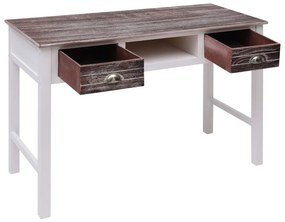 Psací stůl hnědý 110 x 45 x 76 cm dřevo 284154