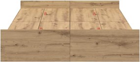 Rám postele s úložným prostorem Artisanový dub 120 x 190 cm 3335332