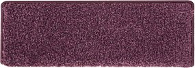 Schodové rohože 15 ks 65 x 21 x 4 cm tmavě fialové s obdélníkovým okrajem 326205