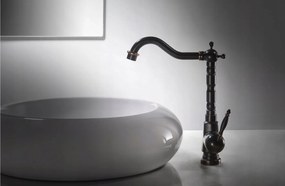 Rea Bona Old - Vysoká umyvadlová baterie, Černá, REA-B0183