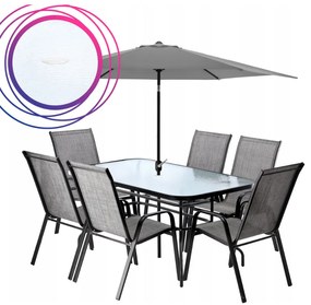 Zahradní stůl NEO 150 cm černý