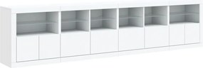 Příborník s LED osvětlením bílý 283 x 37 x 67 cm 3209016
