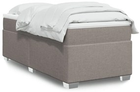 Box spring postel s matrací taupe 100 x 200 cm textil 3285113