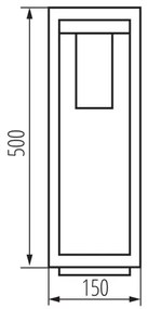 Kanlux 34984 - Venkovní lampa VIMO 1xE27/15W/230V 50 cm IP44 černá