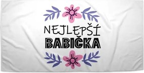 Sablio Ručník Nejlepší babička - 70x140 cm