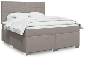 Box spring postel s matrací taupe 180x200 cm textil 3292871