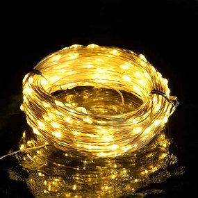 Světelný LED řetěz se 150 LED diodami teplý bílý 15 m 330048