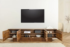 Designový TV stolek Movement 200 cm hnědé mango