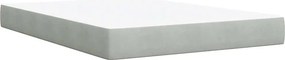Box spring postel s matrací světle šedá 140x190 cm samet 3287746