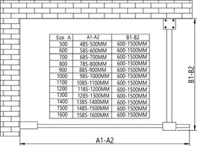 Erga Paris, sprchová zástěna Walk-In 60x200 cm, 8mm čiré sklo, chromový profil, ERG-V02-PARIS-060x200-CL-CR