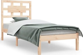 vidaXL Rám postele masivní borovice 100 x 200 cm [3107343] Barva: Bílá