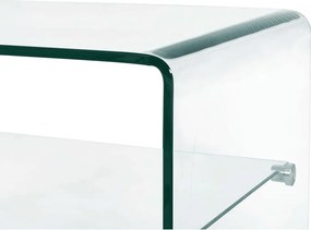 vidaXL Konferenční stolek čirý 50 x 45 x 33 cm tvrzené sklo [284744]