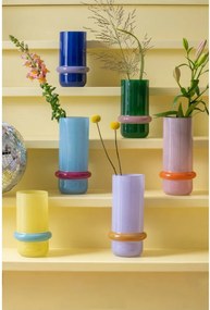 Světle modrá skleněná váza (výška 28 cm) Animado Anillo – PT LIVING