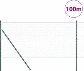 Hexagonální kotvení plotu 100 x 1,2 m Ocel potažená PVC Šedá 3352892