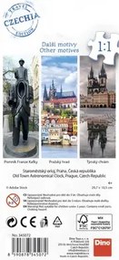 DINO Panoramatické puzzle Staroměstský orloj / 75 dílků / Turistická e