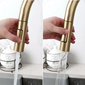 Rea Eco Fresh, dřezová baterie s výtokem pro filtr pitné vody, zlatá matná, REA-B7596