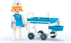 EFKO Igráček Zdravotní sestra / Kloubová figurka s doplňky / 7,5 cm