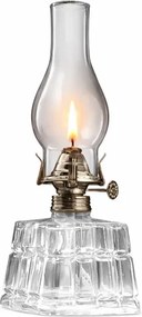 BRILAGI - Petrolejová lampa MERLIN čirá/zlatá/patina