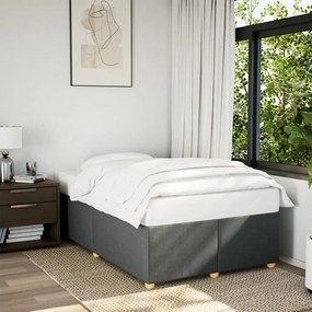 Rám postele bez matrace tmavě šedá 120 x 200 cm textil 3284723