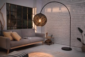 Invicta Interior Designová stojací lampa černá - Ermupolo